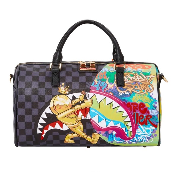 Sprayground | Bags | Nwt Astromane Sharks In Space Mini Duffle ...